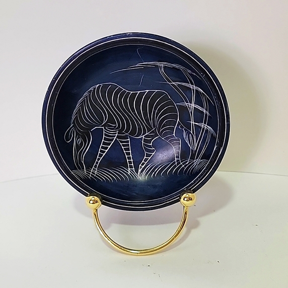 Hand Crafted | Accents | African Art Etched Soapstone Zebra Bowl | Poshmark